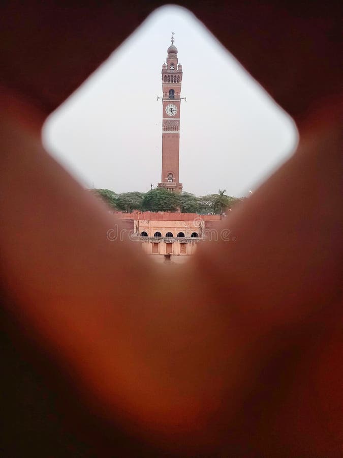 Clock Tower of Hussainabad, Lucknow, Uttar Pradesh, India Stock Image ...