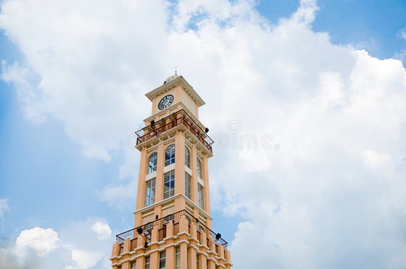 Clock Tower in Kelantan, Malaysia Stock Photo - Image of face, history ...