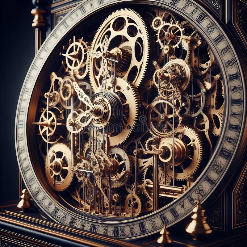 Clock Tower Mechanism â€ the Gears and Pendulums of an Antique Stock ...