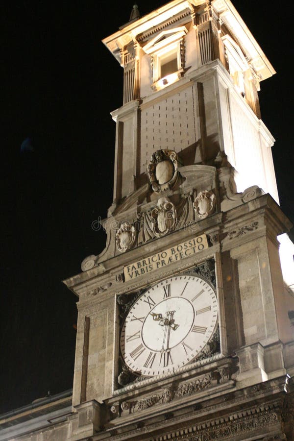 Clock Tower in Milan - Italy Stock Image - Image of stone, decor: 328213763