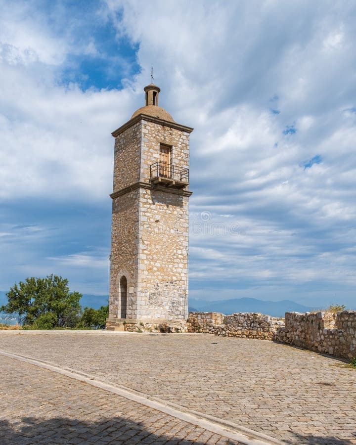 Clock Tower in Nafplio Greece Stock Photo - Image of greece, nafplio ...