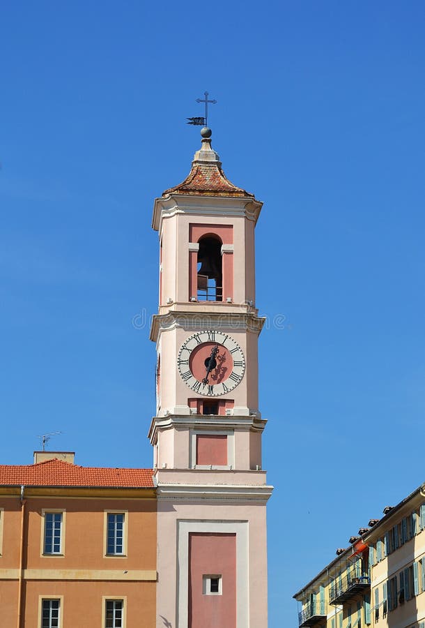 Clock Tower in Nice stock photo. Image of arch, building - 21509244