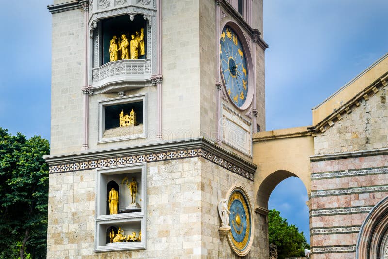 Clock Tower Od Messina Duomo Stock Image - Image of clear, gight: 44354613