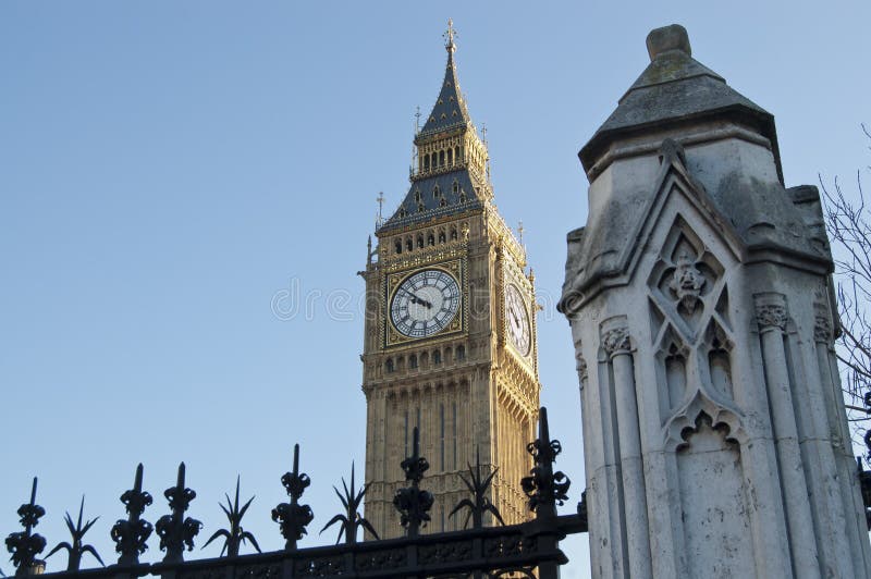 Clock Tower, Palace of Westminster, London Stock Image - Image of ...