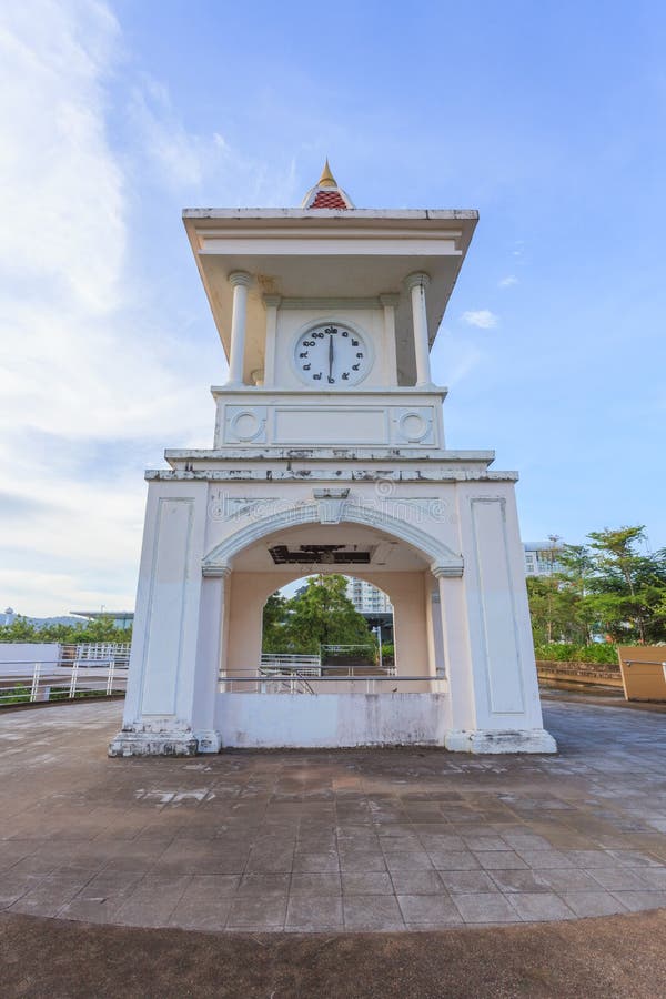 Clock Tower at the Park in Phuket Town, Thailand Stock Image - Image of ...
