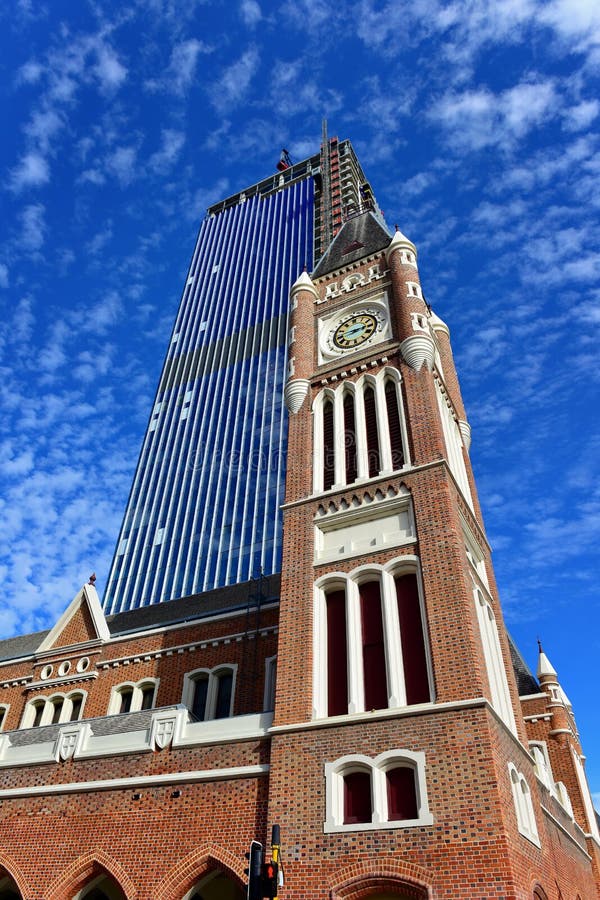 Clock tower in Perth stock image. Image of historic, architecture ...