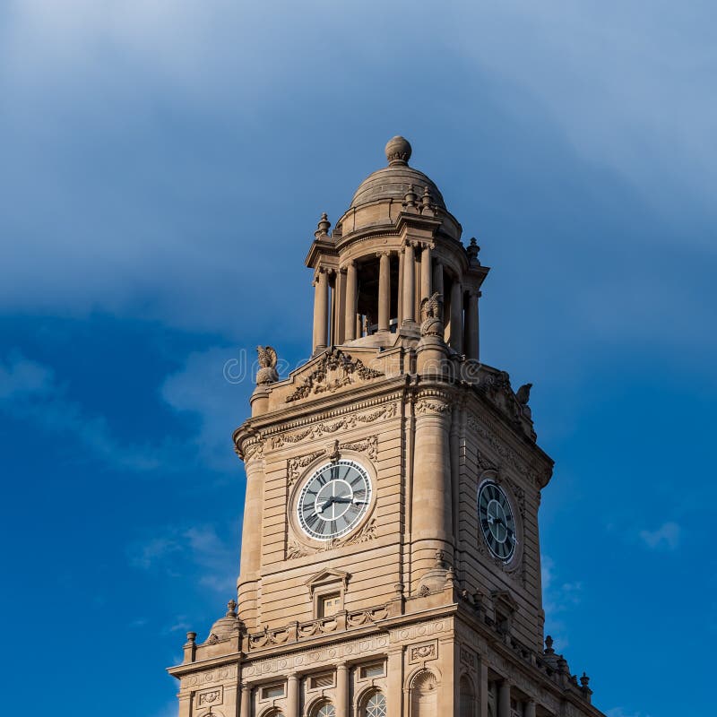 Clock Tower of Polk County Courthouse in Des Moines Stock Photo - Image ...