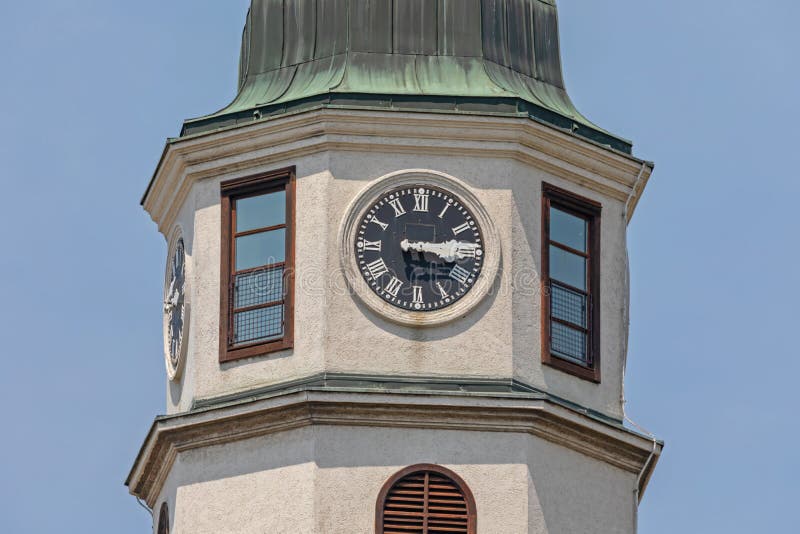 Roman clock stock image. Image of wall, clock, dial, hour - 5053031