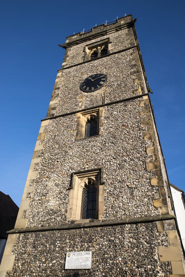 The Clock Tower in St. Albans Stock Photo - Image of great ...