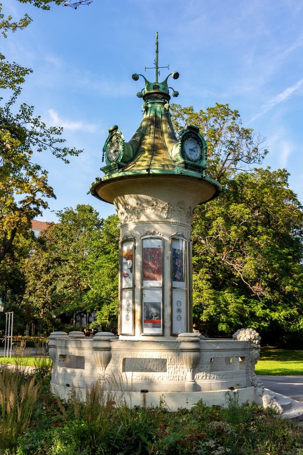 Clock Tower in Stadtpark, Vienna, Austria Editorial Photography - Image ...