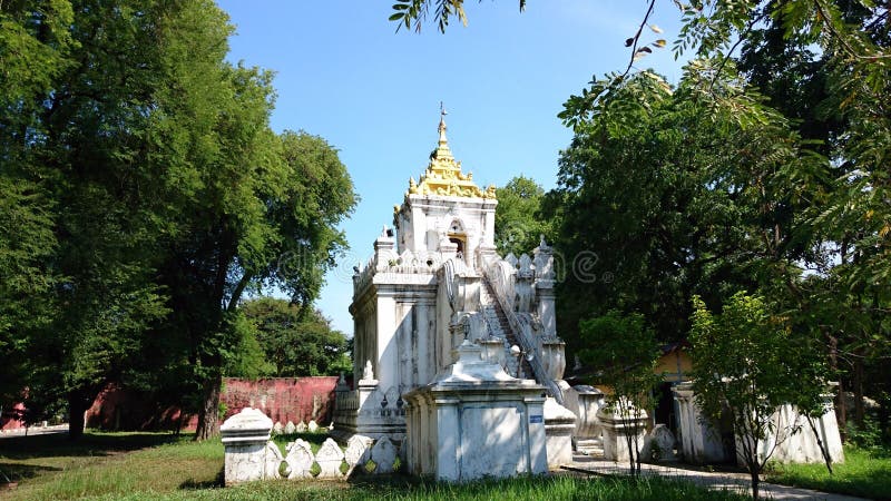 Clock Tower Outside Mandalay Palace Editorial Photography - Image of ...