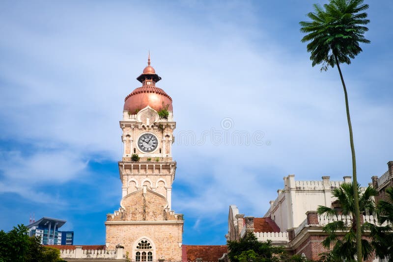 Clock Tower at Sultan Abdul Samad Building Kuala Lumpur Malaysia ...