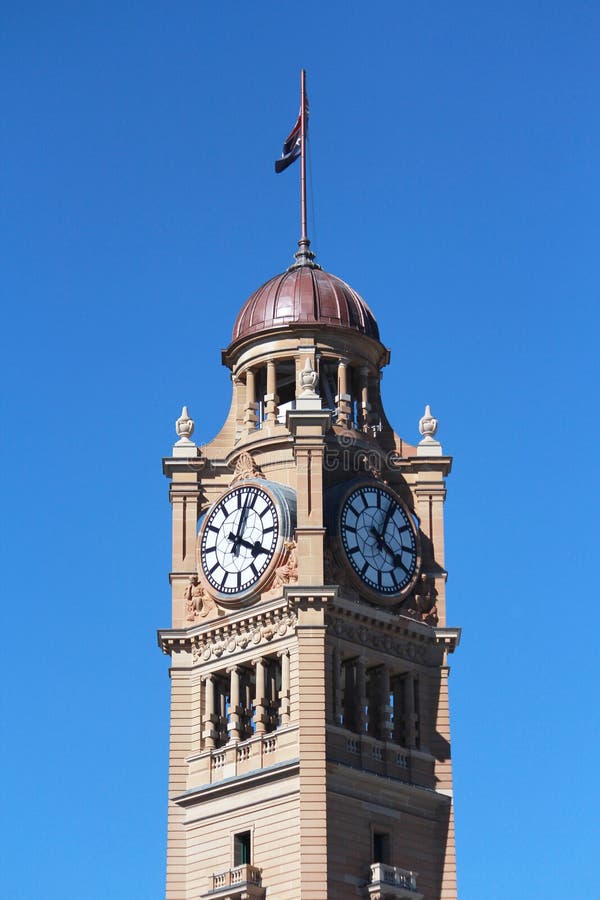 Clock tower Sydney stock image. Image of central, historic - 50426811