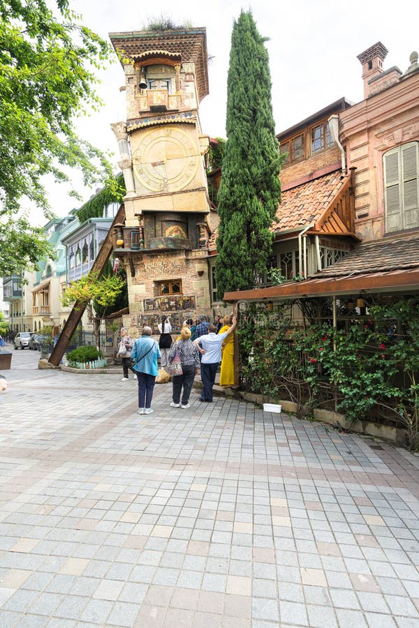 The Clock Tower in Tbilisi, Georgia Editorial Photo - Image of city ...