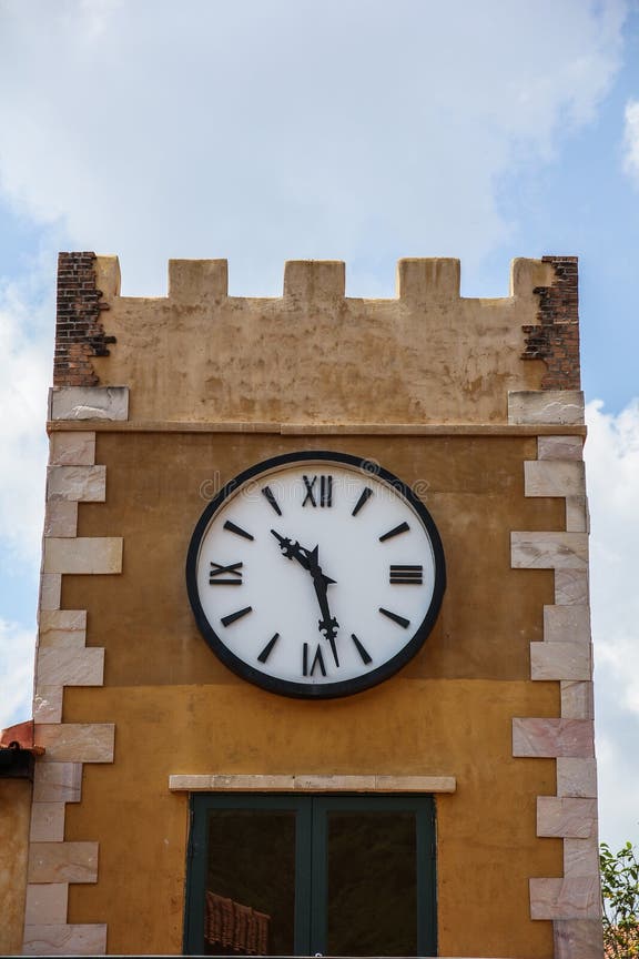 Clock tower stock image. Image of ancient, clock, landmark - 41325137