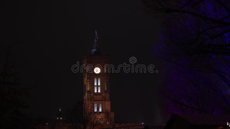 Clock Tower, Tower Design, Twilight Tower Stock Video - Video of ...