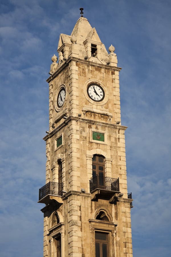 Ottoman Clock Tower in Tripoli, Libya Stock Photo - Image of building ...
