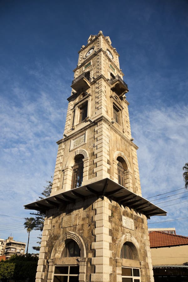 Ottoman Clock Tower in Tripoli, Libya Stock Photo - Image of building ...