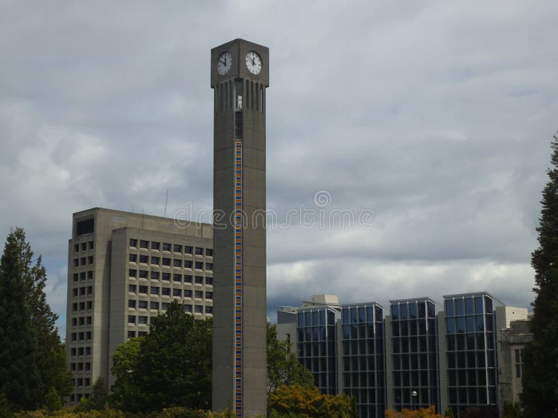 The Clock Tower at University of British Columbia Campus, Canada ...