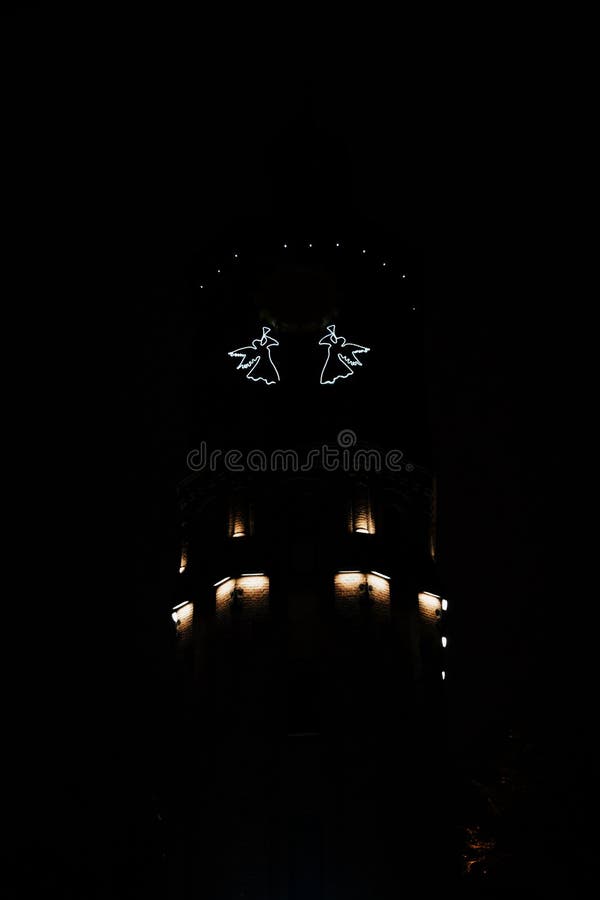 Clock Tower, Water Tower, Evening Tower. Stock Photo - Image of place ...