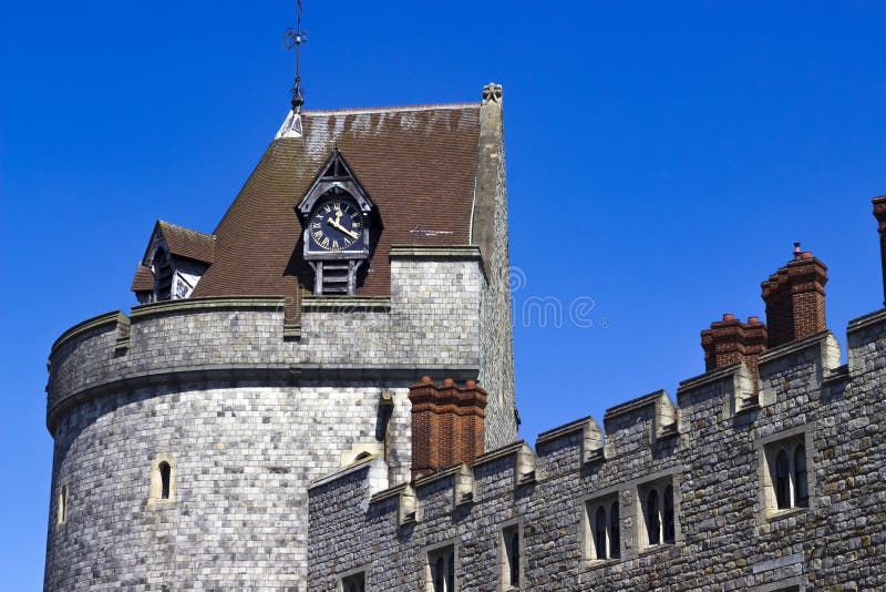 Clock Tower of Windsor Castle Editorial Image - Image of kingdom ...