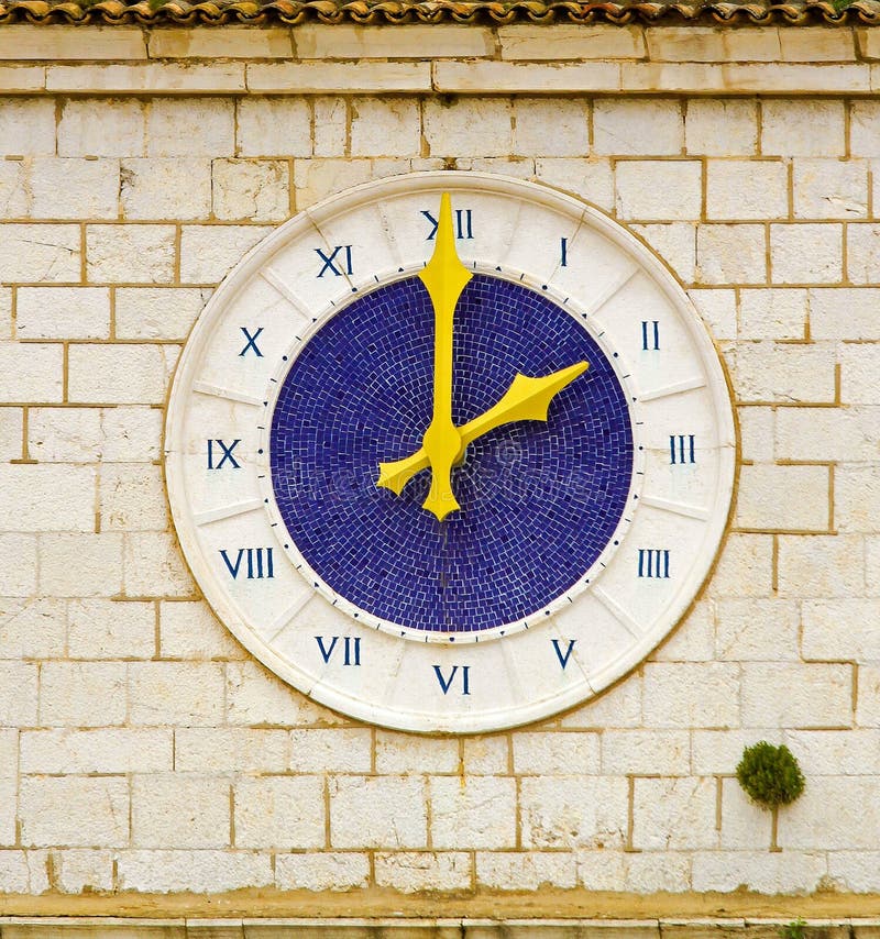 Clock stock image. Image of analogue, dial, croatia, cres - 34669133