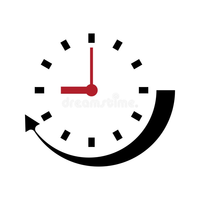 Clock or Uptime icon stock vector. Illustration of modern - 272807544