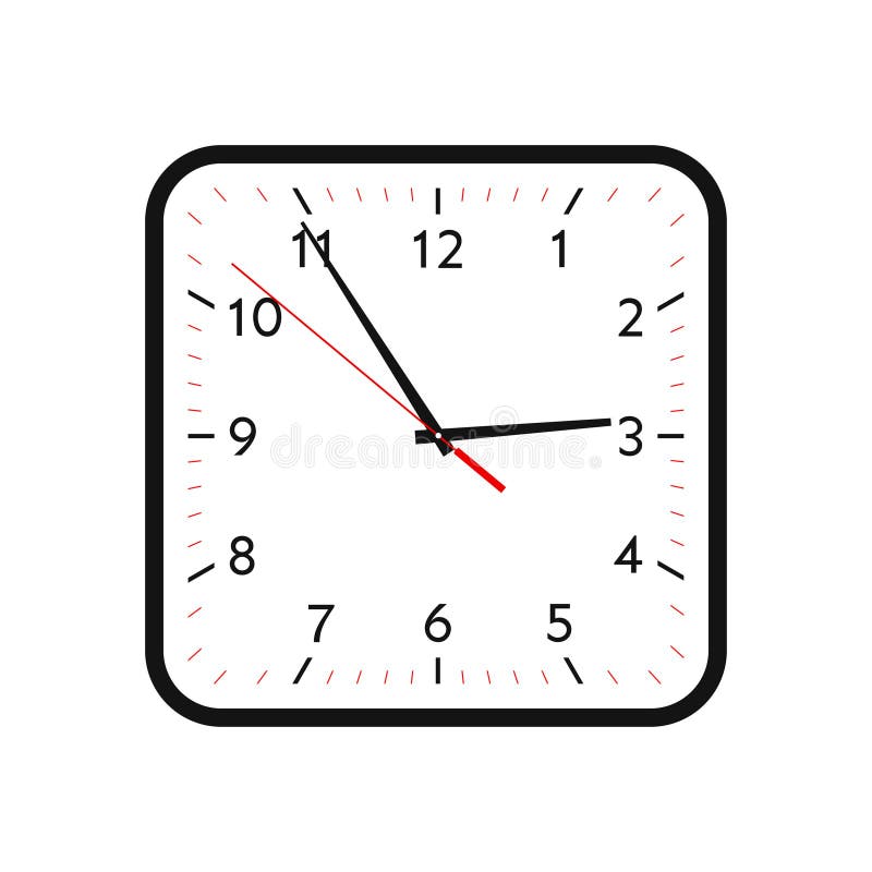 Square Clock Number Stock Illustrations – 2,657 Square Clock Number ...