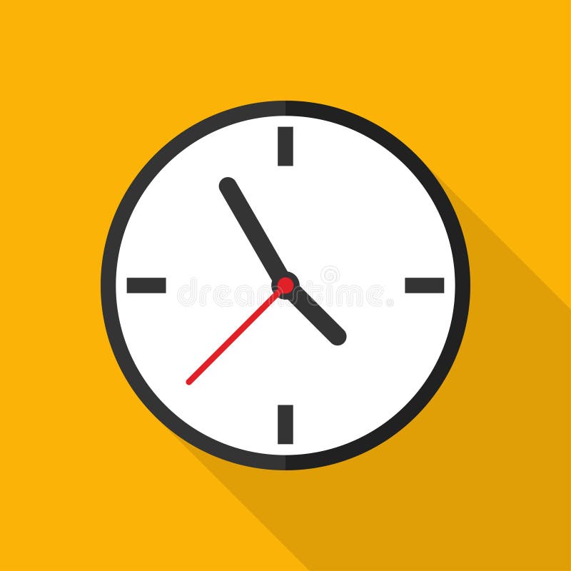 Clock or Time Flying Icon Isolated on White Background. Timer Sign ...