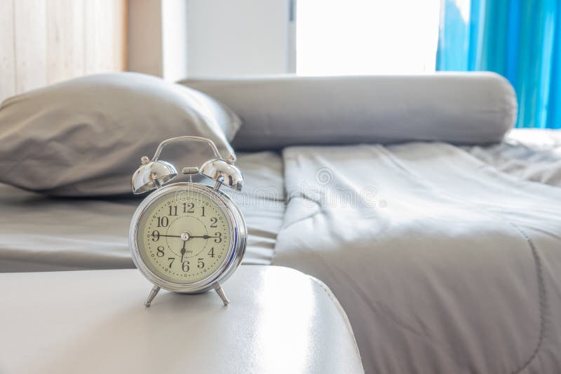 Clock stock photo. Image of bell, white, routine, interior - 83423352