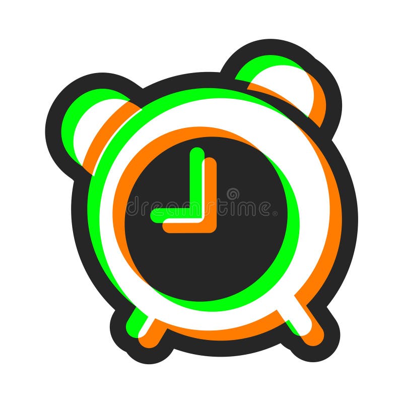 Clock visual effect icon stock vector. Illustration of clock - 154818780