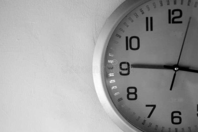 Clock on the Wall As a Timing Concept Stock Image - Image of date ...