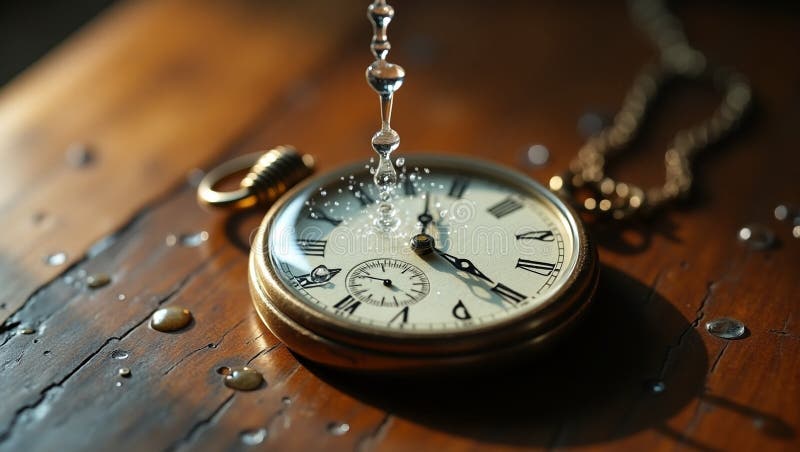 Clock Watch Hour Concept of Time Seamless Pattern Illustration Stock ...