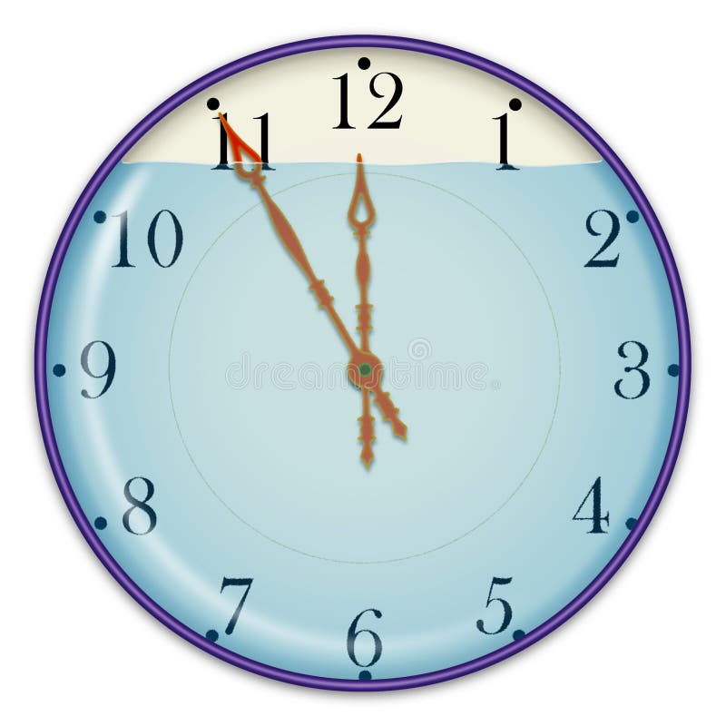 Clock and Water stock image. Image of circle, measurement - 36879557