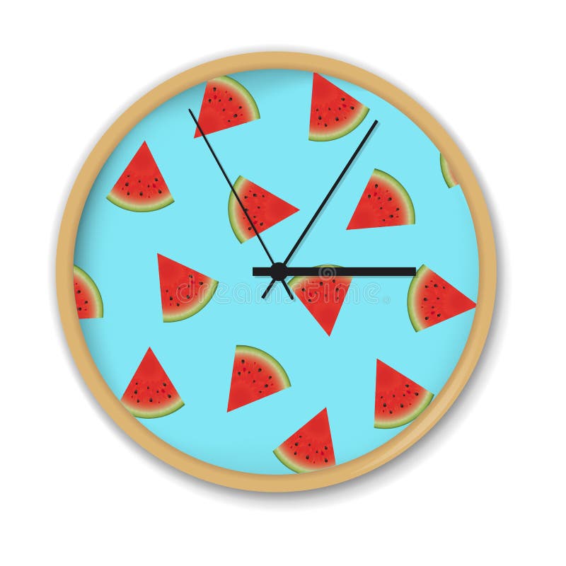 Watermelon Clock Stock Illustrations – 232 Watermelon Clock Stock ...