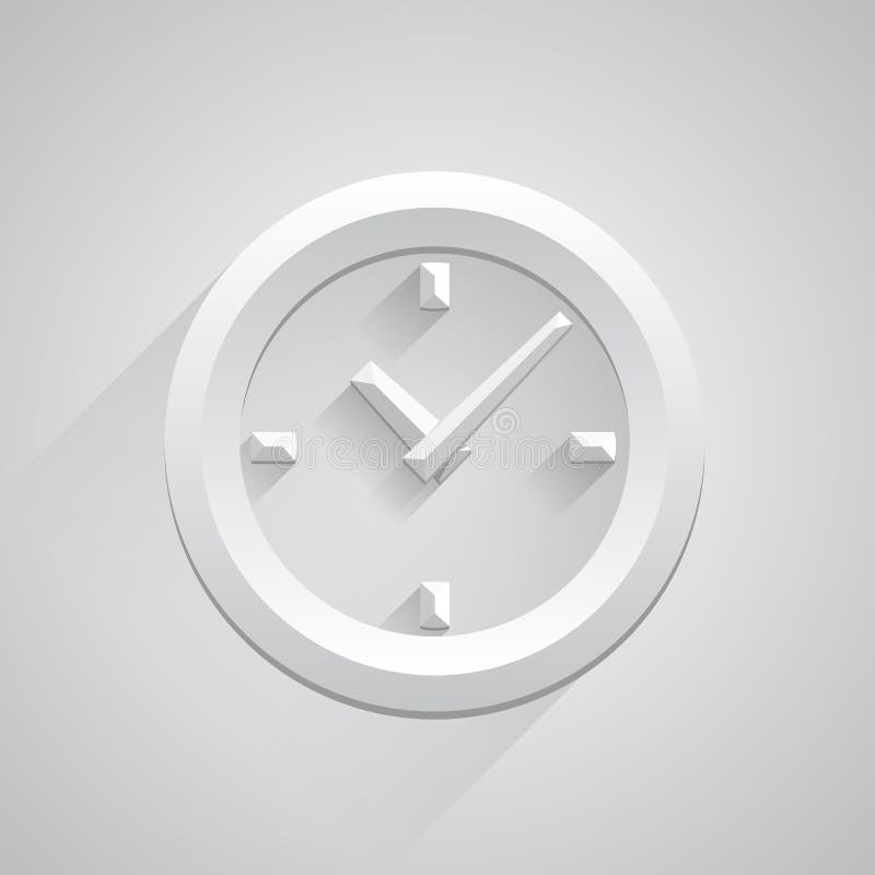 Clock on a White Background Stock Vector - Illustration of classic ...