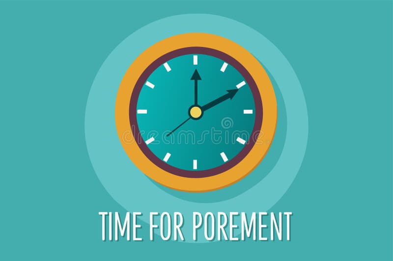 Clock with the Words Time for Agreement, Use the Time for Improvement ...