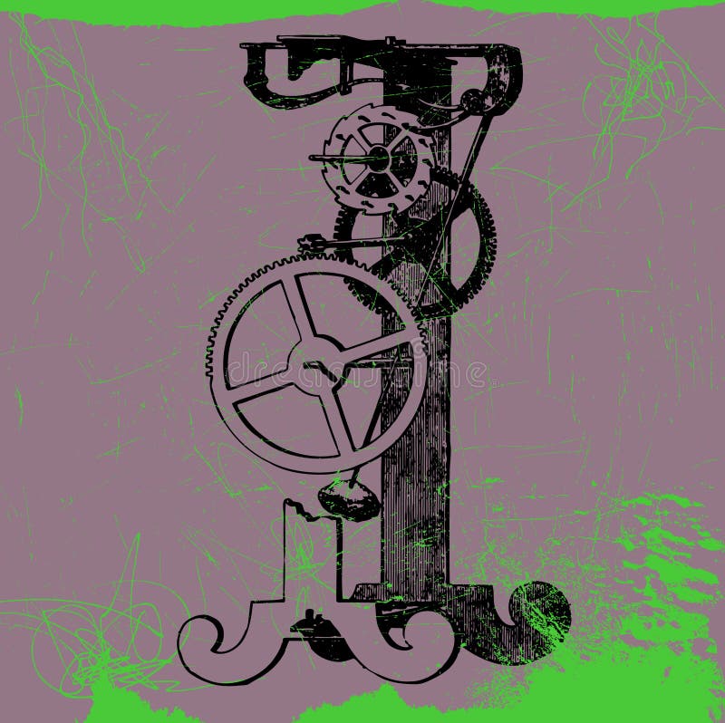 Clock - works stock vector. Illustration of fundamental - 12180687