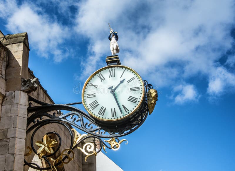 Clock in York, Yorkshire, England the UK Stock Photo - Image of ...