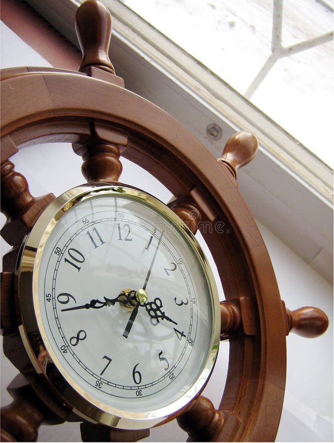 Clock01 stock image. Image of wooden, nautical, ship, navy - 1981245