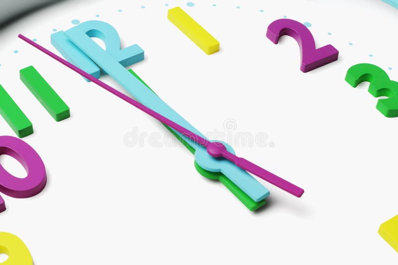 Clockface Showing Noontime stock image. Image of midnight - 65333769