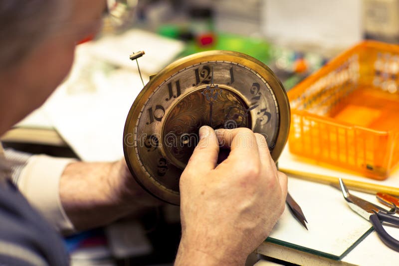 Clockmaker stock photo. Image of watchmaking, artisan - 23600764