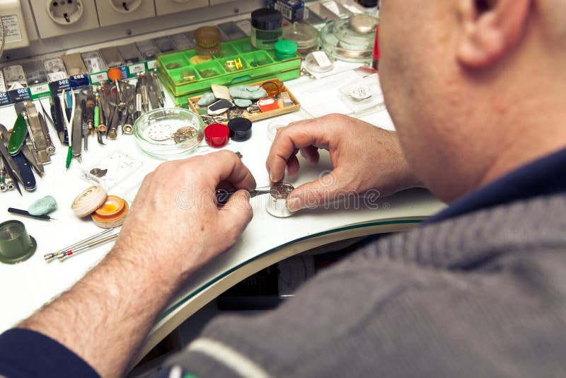 Clockmaker stock photo. Image of shop, repair, clock - 23655674