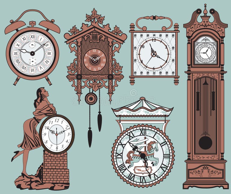 Grandfather Clocks Stock Illustrations – 307 Grandfather Clocks Stock ...