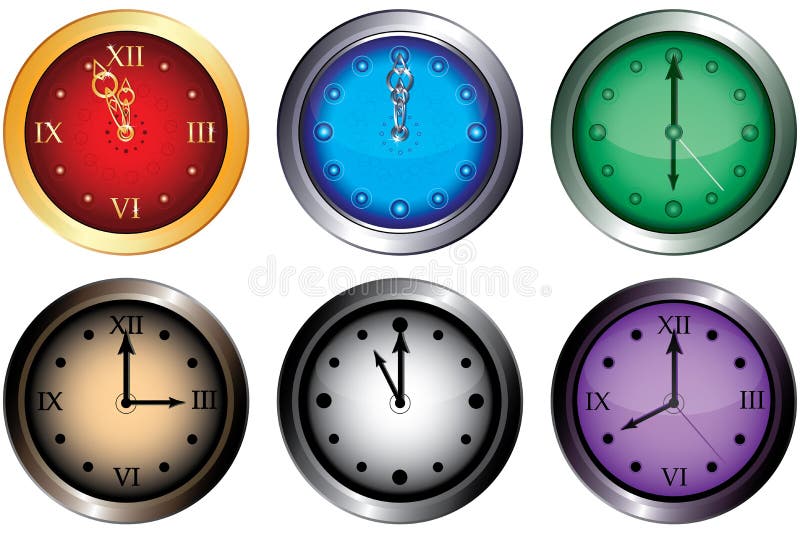 Telling the Time, What is the Time, Stock Illustration - Illustration ...