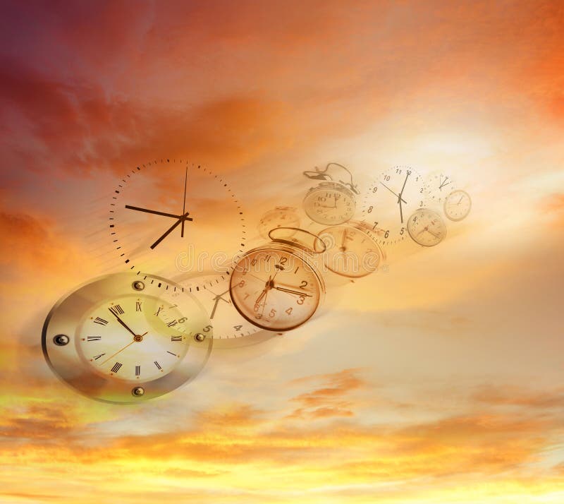 Time flies stock photo. Image of clocks, conceptual - 122642666