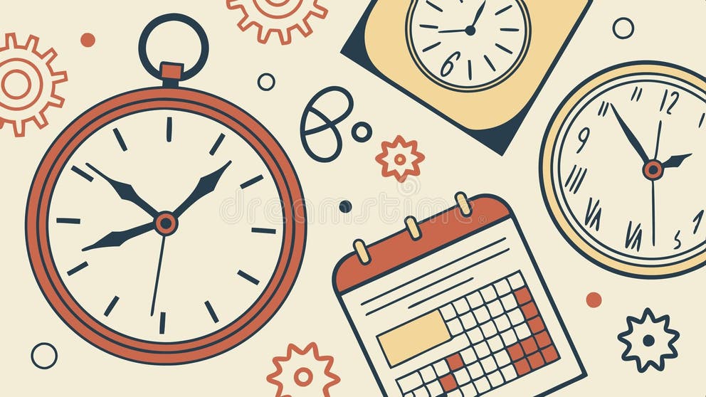 Clocks and Calendar Design, Time Management, Schedule Planning ...