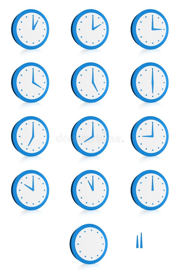 Clocks Collection stock illustration. Illustration of rush - 51640226
