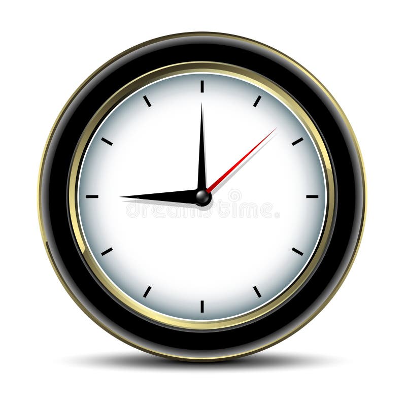 Clocks detailed icon stock vector. Illustration of business - 10449155