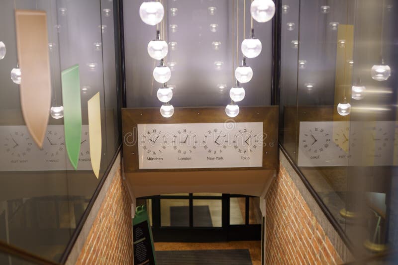 Clocks from Different Countries and Different Time Zones Stock Image ...